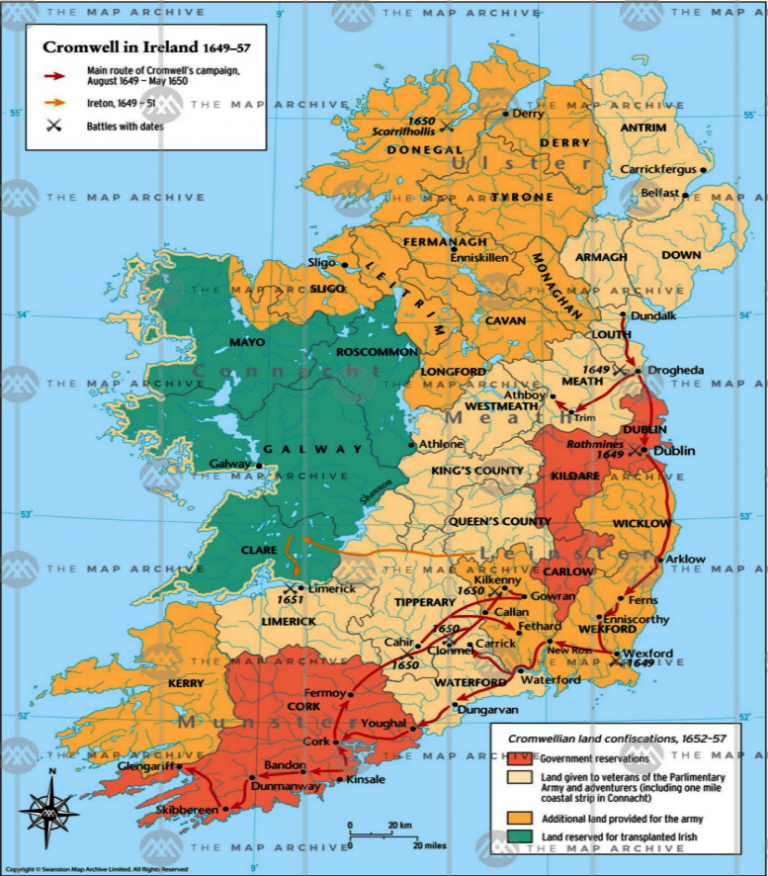 Tercera Guerra Civil Inglesa. Campaña de Cromwell en Irlanda (1649-50 ...